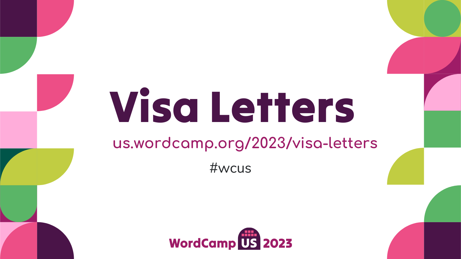 Visa Letters – WordCamp US 2023