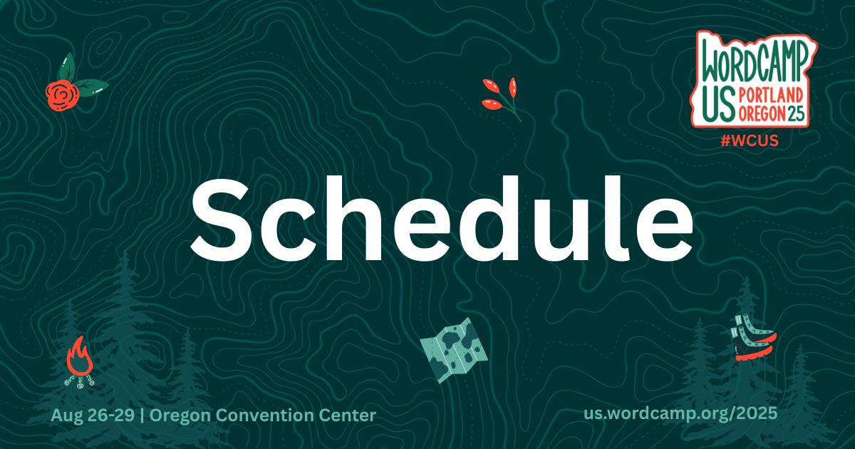 Schedule – WordCamp US 2025